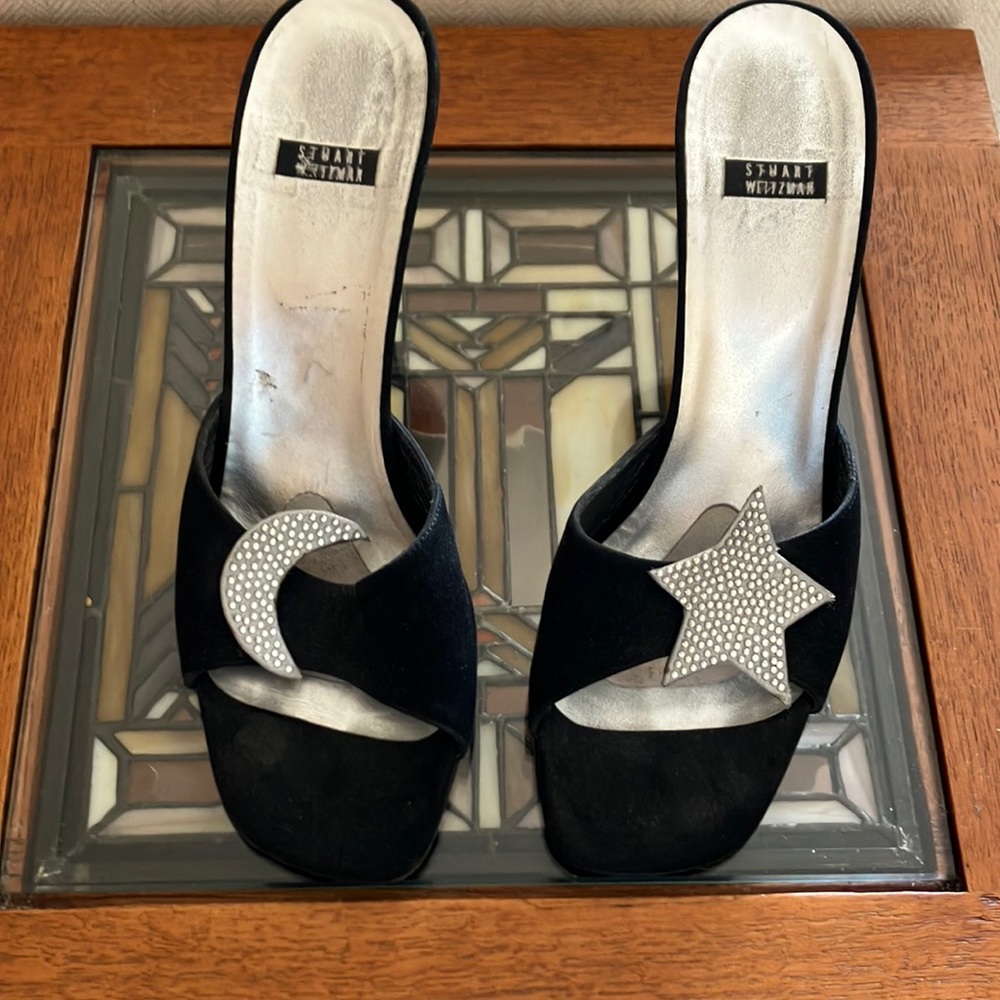 Stuart Weitzman Open Toe Dress Pumps - Gem